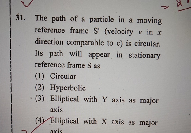 Solved The path of a particle in a moving reference frame | Chegg.com