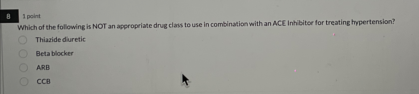 Solved 81 ﻿pointWhich of the following is NOT an appropriate | Chegg.com