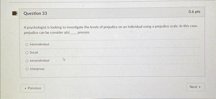 Solved A psychologist is looking to investigate the levels | Chegg.com