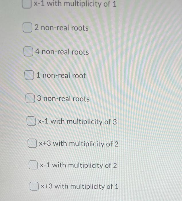 Solved What are the factors of the graphed function with | Chegg.com