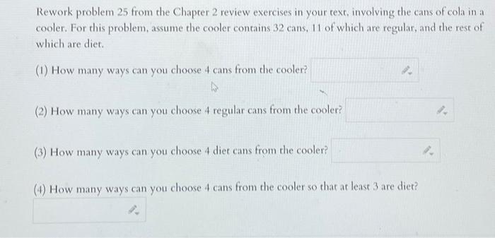 Solved Rework problem 25 from the Chapter 2 review exercises | Chegg.com