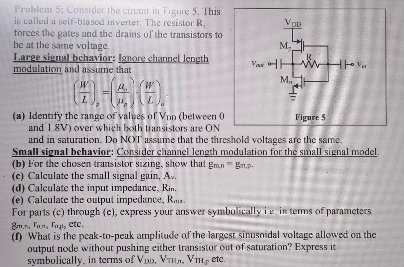 Solved Problem 5: Consider the circuit in Figure 5. This is | Chegg.com