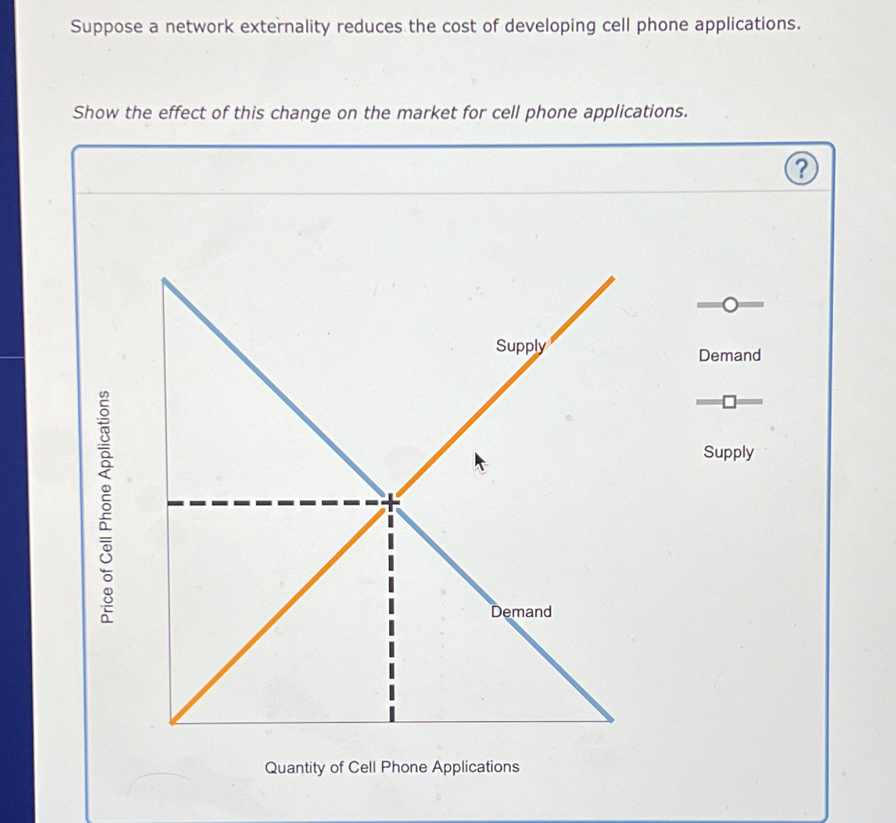 Solved Suppose a network externality reduces the cost of | Chegg.com