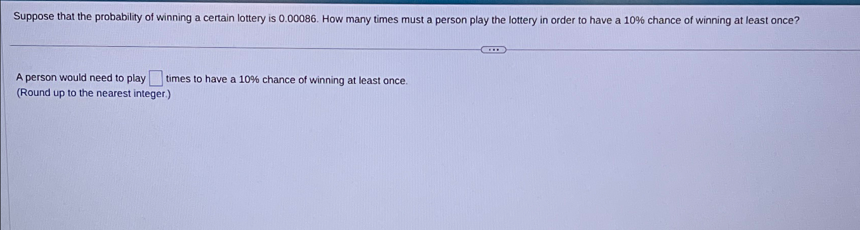 Solved Suppose that the probability of winning a certain | Chegg.com