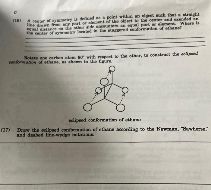 Newman projection formula (14) Use the numbering | Chegg.com