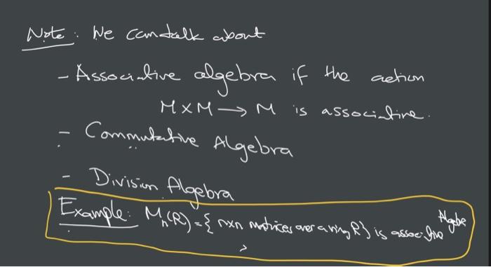 Solved proof it is R-module and define action like R-Algebra | Chegg.com