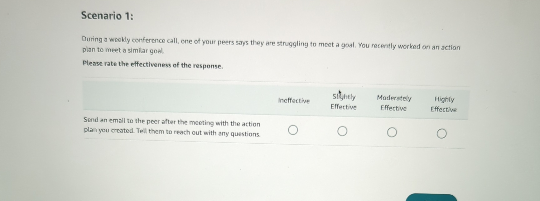 Solved Scenario 1:During a weekly conference call, one of | Chegg.com