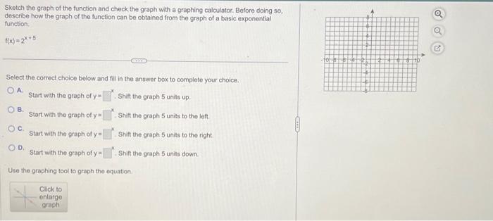Solved Sketch the groph of the function and check the graph | Chegg.com