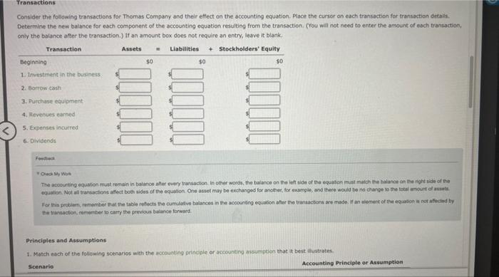 Consider the following transactions for Thomas | Chegg.com