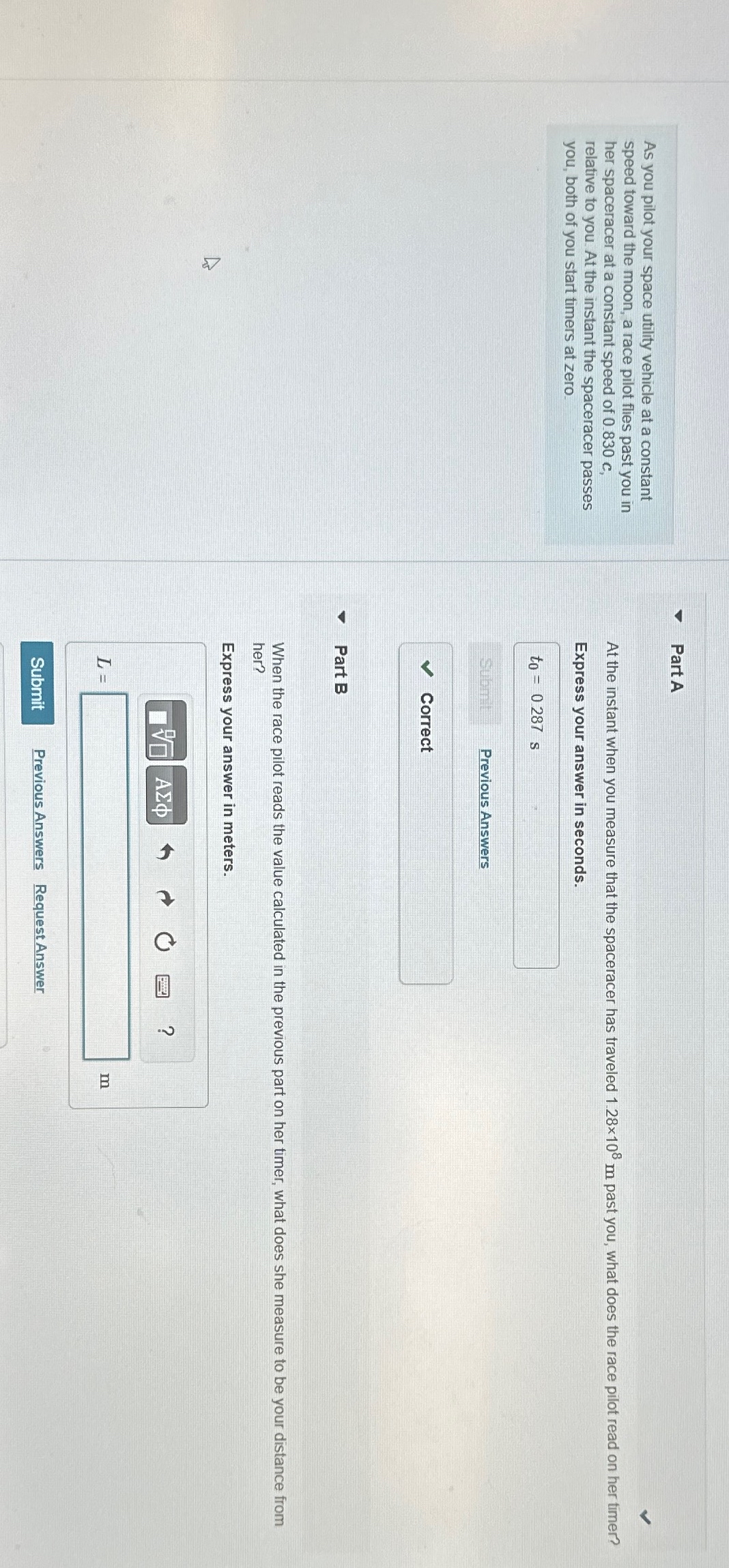 Solved As you pilot your space utility vehicle at a constant | Chegg.com