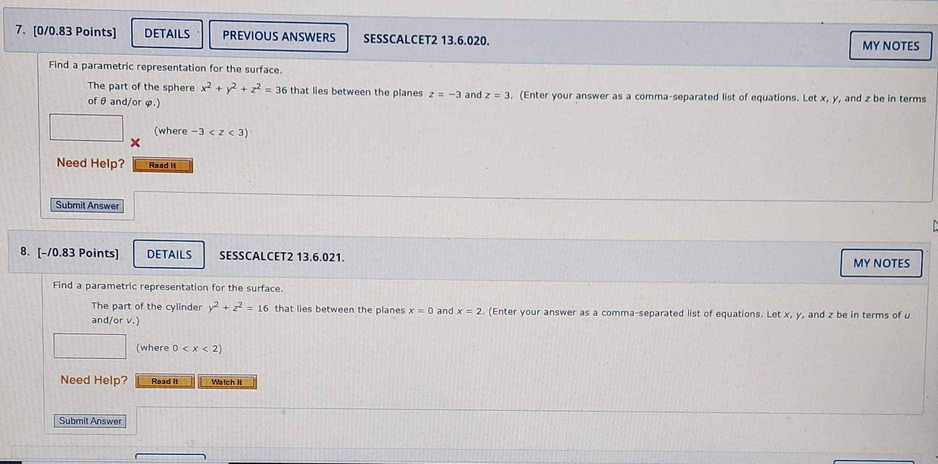 Solved Find a parametric representation for the surface. The | Chegg.com