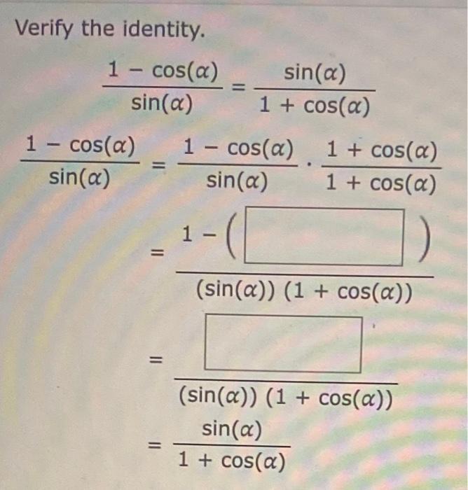 Solved Verify the identity. | Chegg.com