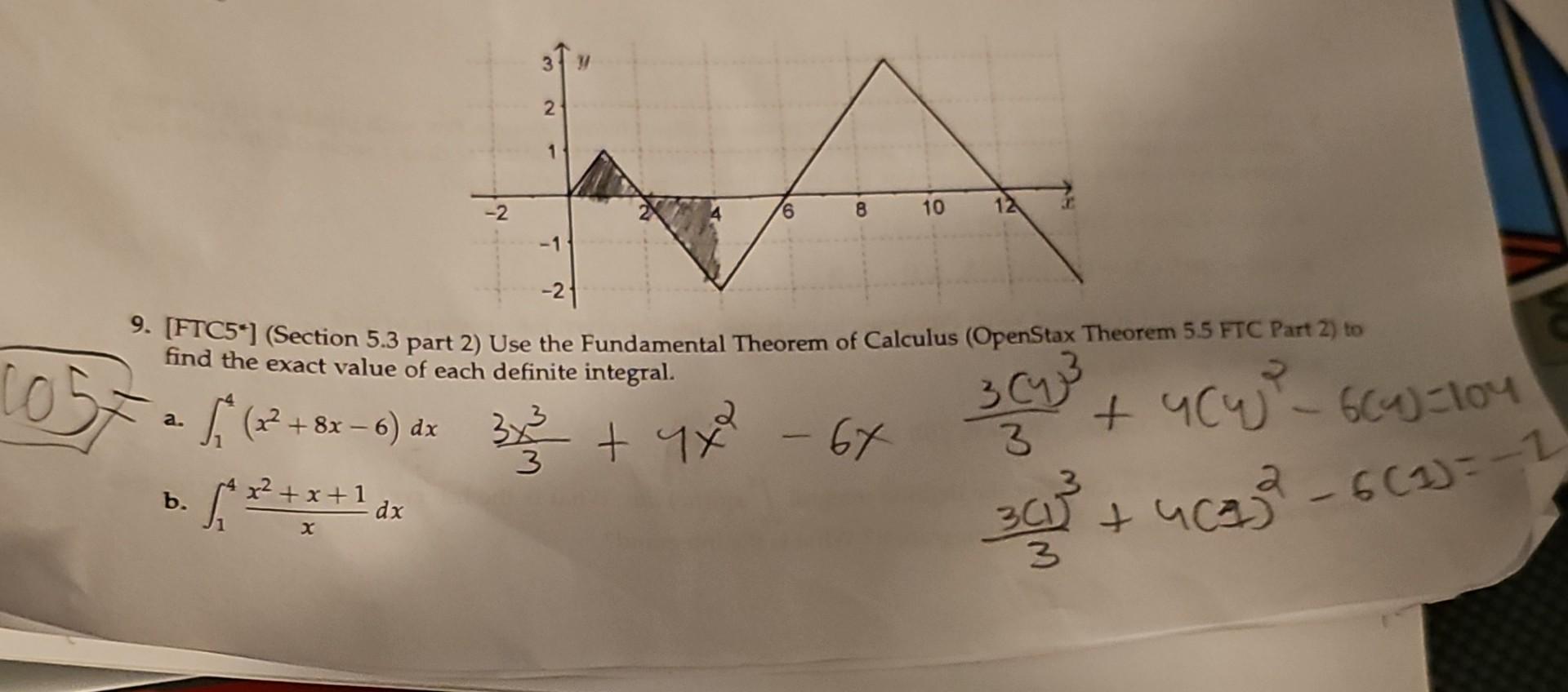 Solved 9. [FTC5*] (Section 5.3 part 2) Use the Fundamental | Chegg.com