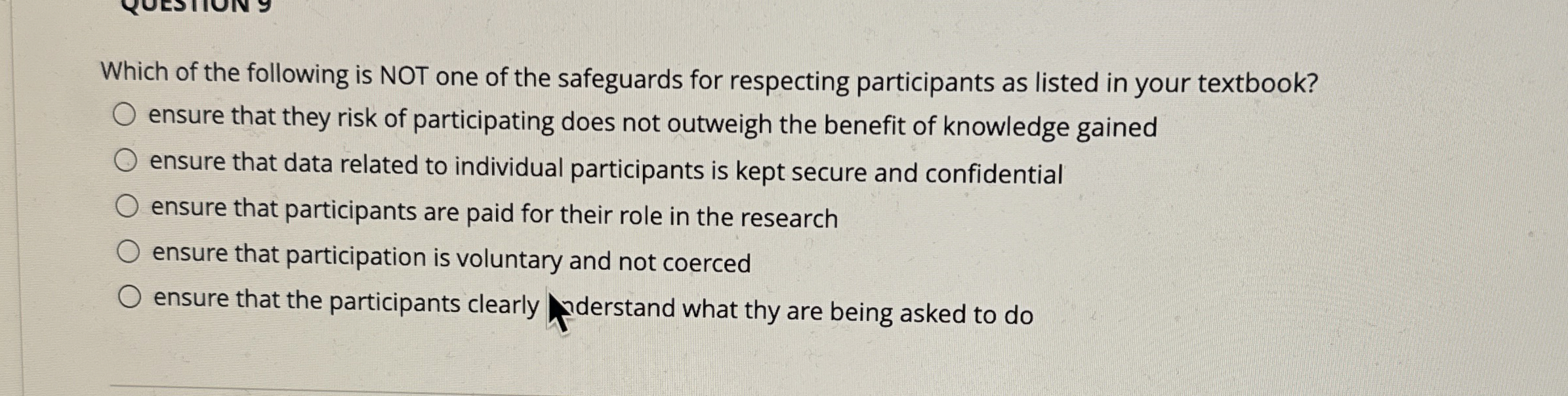 Solved Which of the following is NOT one of the safeguards | Chegg.com