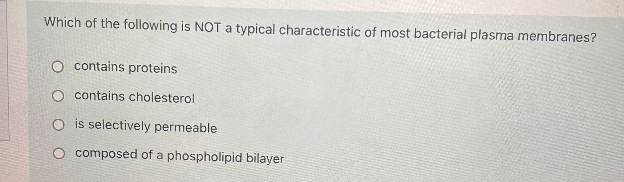 Solved Which of the following is NOT a typical | Chegg.com