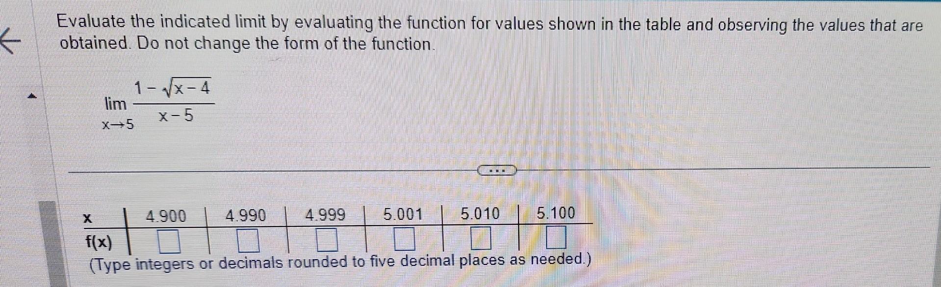Solved Evaluate the indicated limit by evaluating the | Chegg.com