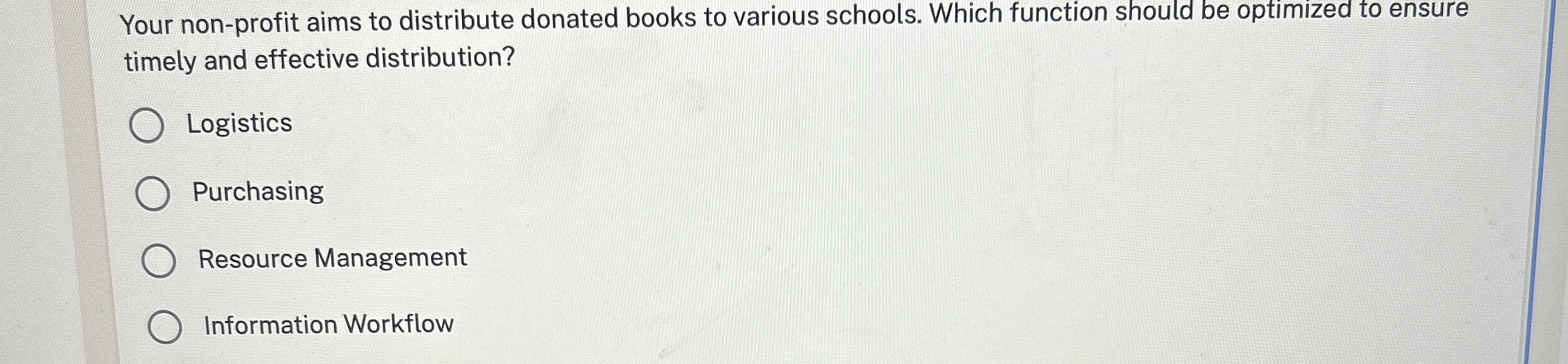 Solved Your non-profit aims to distribute donated books to | Chegg.com