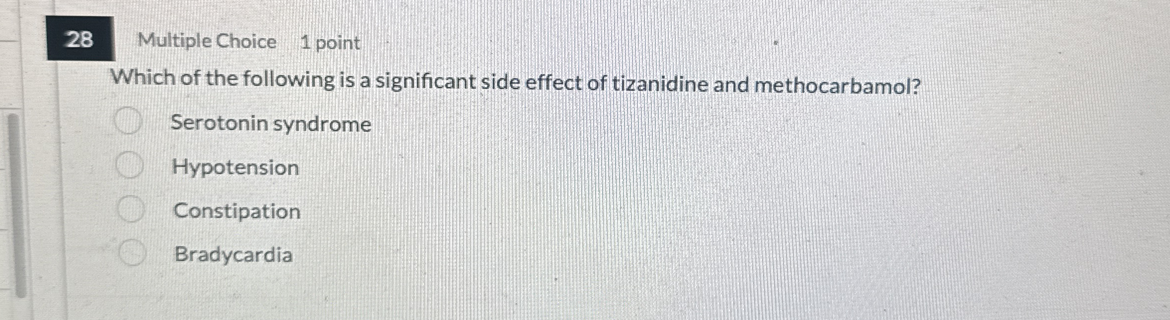 Solved 28Multiple Choice1 ﻿pointWhich of the following is a | Chegg.com