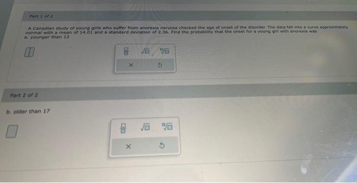 Solved Part 2 of 2 b. older than 17 [II Part 2 of 2 b. | Chegg.com