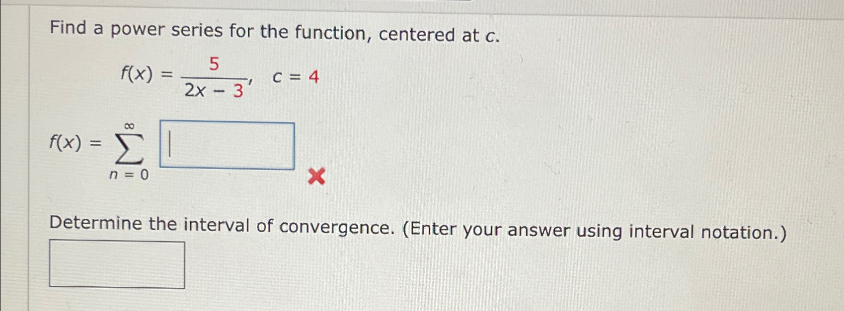 Solved Find a power series for the function, centered at | Chegg.com
