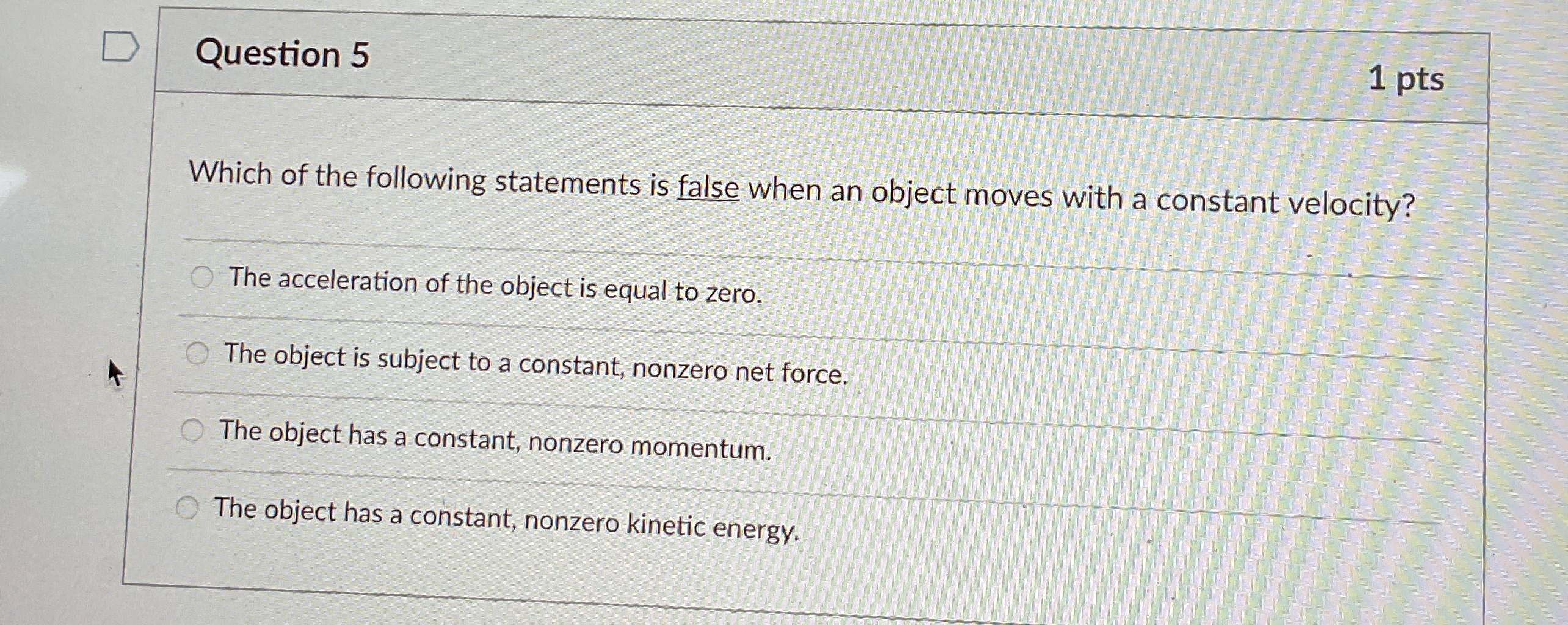 Solved Question 51 ﻿ptsWhich of the following statements is | Chegg.com