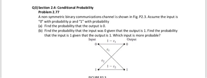 Q3) Section 2.4: Conditional Probability Problem 2.77 | Chegg.com