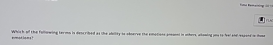 Solved Time Remaining: 00:19Which of the following terms is | Chegg.com