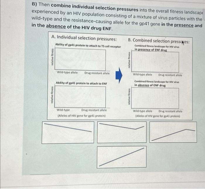 Solved B) Then combine individual selection pressures into | Chegg.com