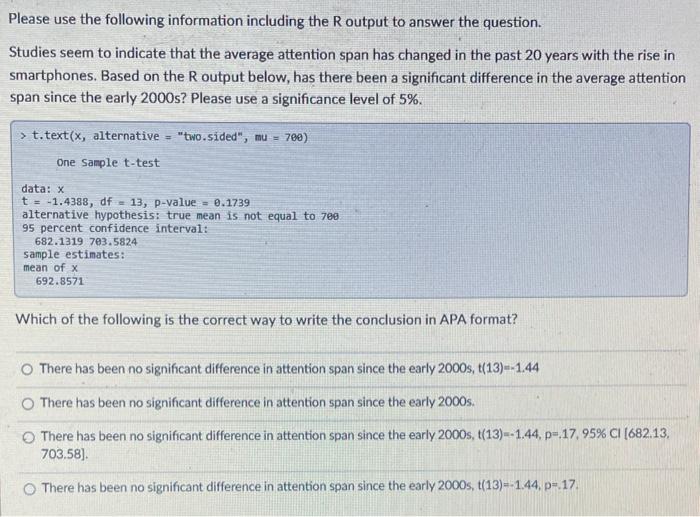 Solved Please use the following information including the R | Chegg.com