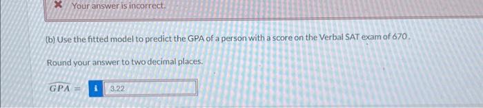 Solved A scatterplot with regression line is shown below for | Chegg.com