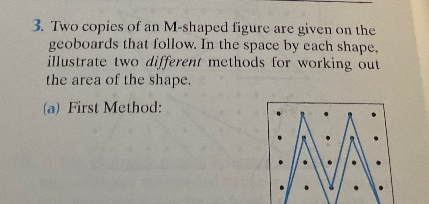 Solved Two copies of an M-shaped figure are given on the | Chegg.com