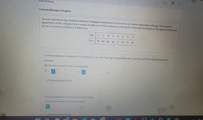 Solved View PoliciesCurrent Attempt in ProgressAn auto | Chegg.com