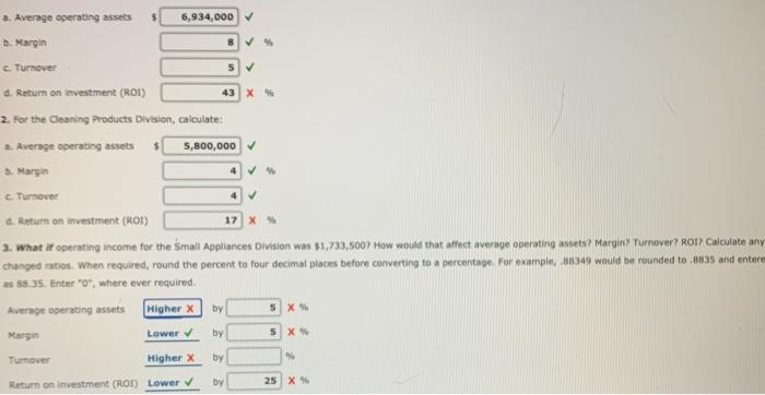 Solved Calculating Average Operating Assets, Margin, | Chegg.com