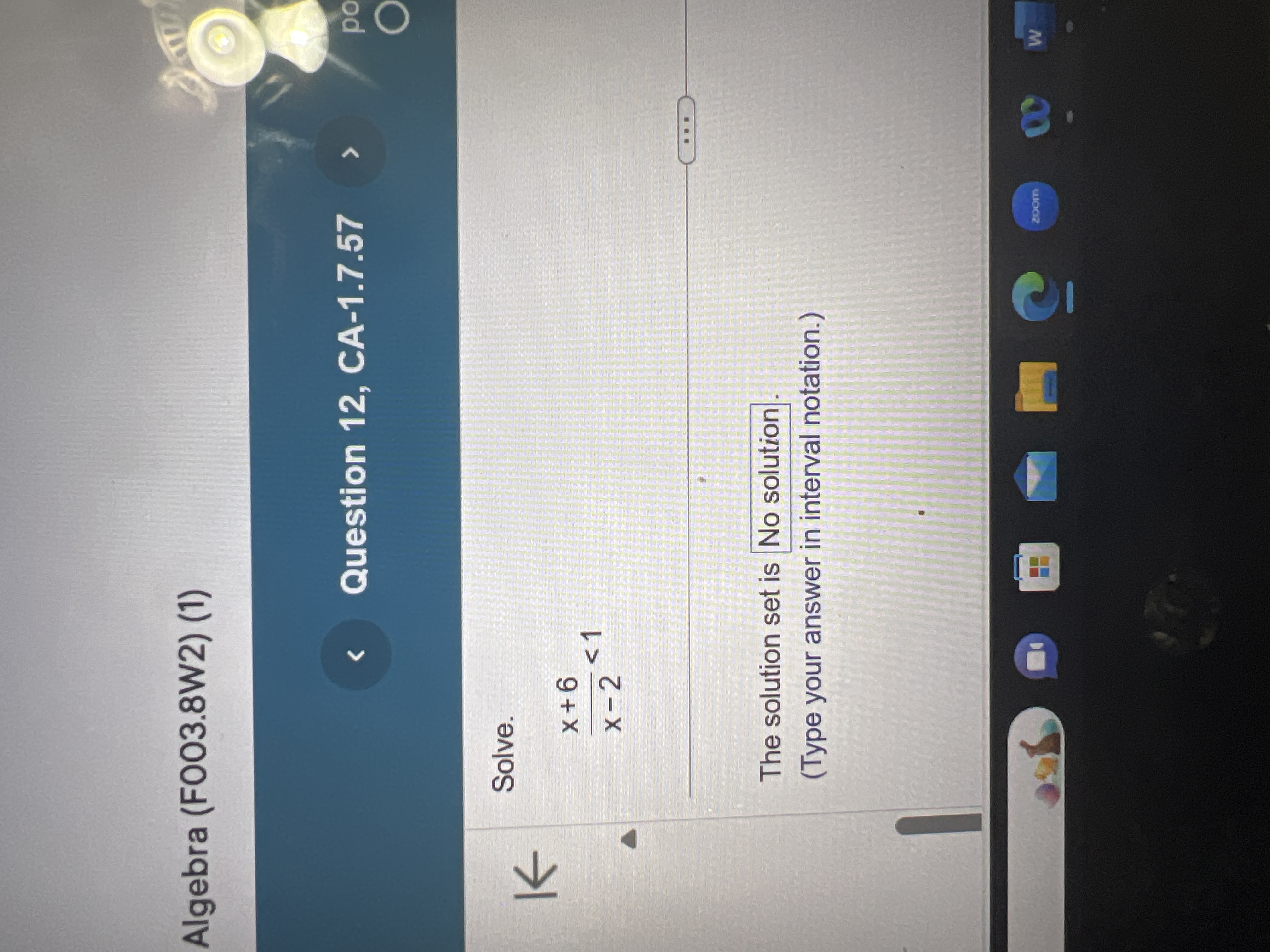 Solved Algebra (F003.8W2) (1)Question 12, | Chegg.com