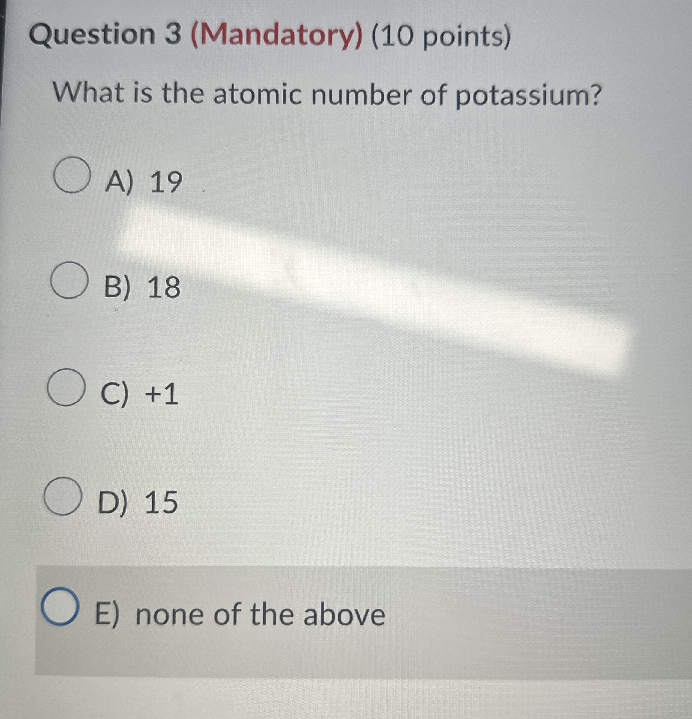 Solved Question 3 (Mandatory) (10 ﻿points)What is the atomic | Chegg.com