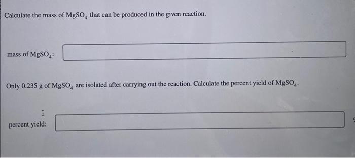 Solved Suppose 50.1 mL of a 0.164M solution of Na2SO4 reacts | Chegg.com