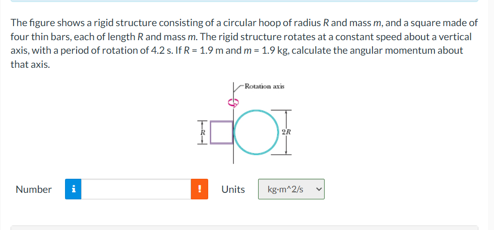 The figure shows a rigid structure consisting of a | Chegg.com