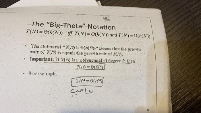 Solved solve all this proof 2N^4=BIG THETA(N^4) proof big | Chegg.com
