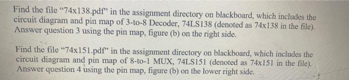 circuit diagram and pin map of 3-to-8 Decoder, | Chegg.com