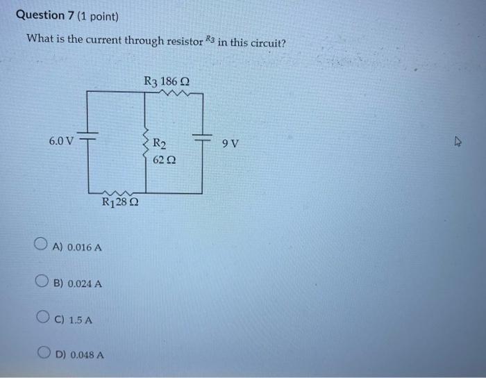 Solved What is the current through resistor R3 in this | Chegg.com
