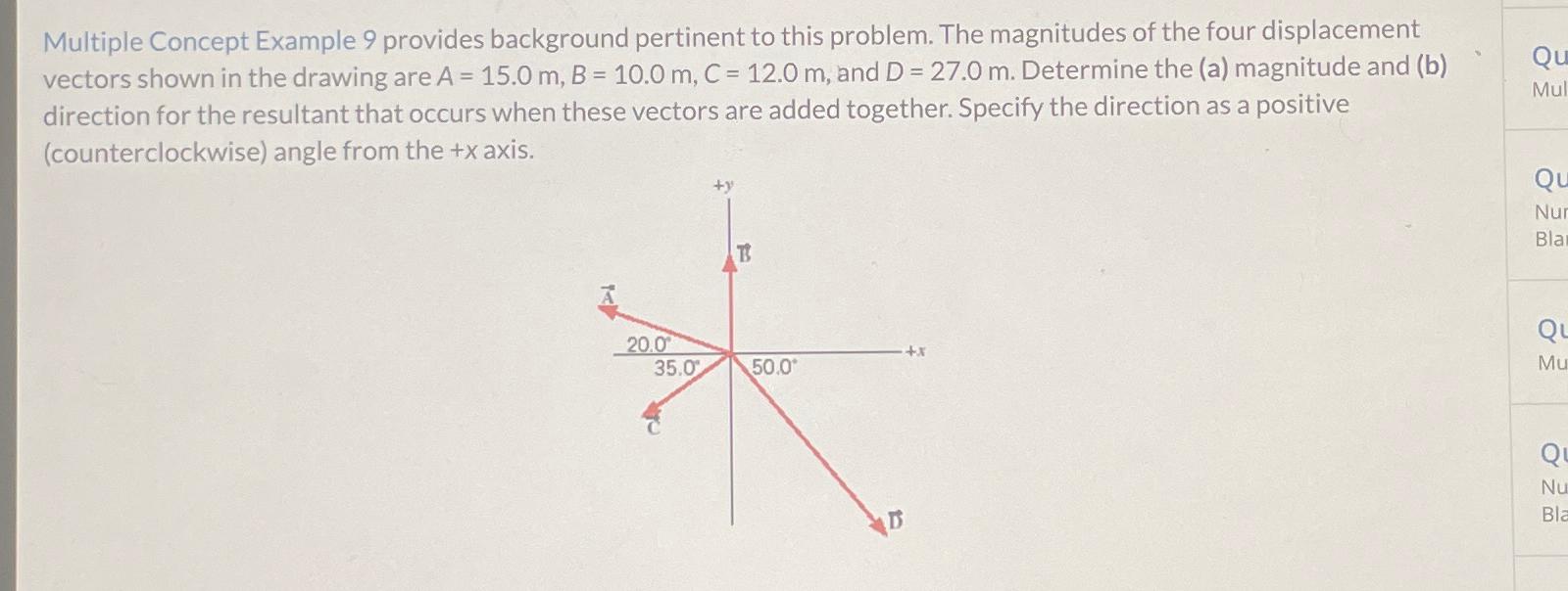 Solved Multiple Concept Example 9 ﻿provides background | Chegg.com