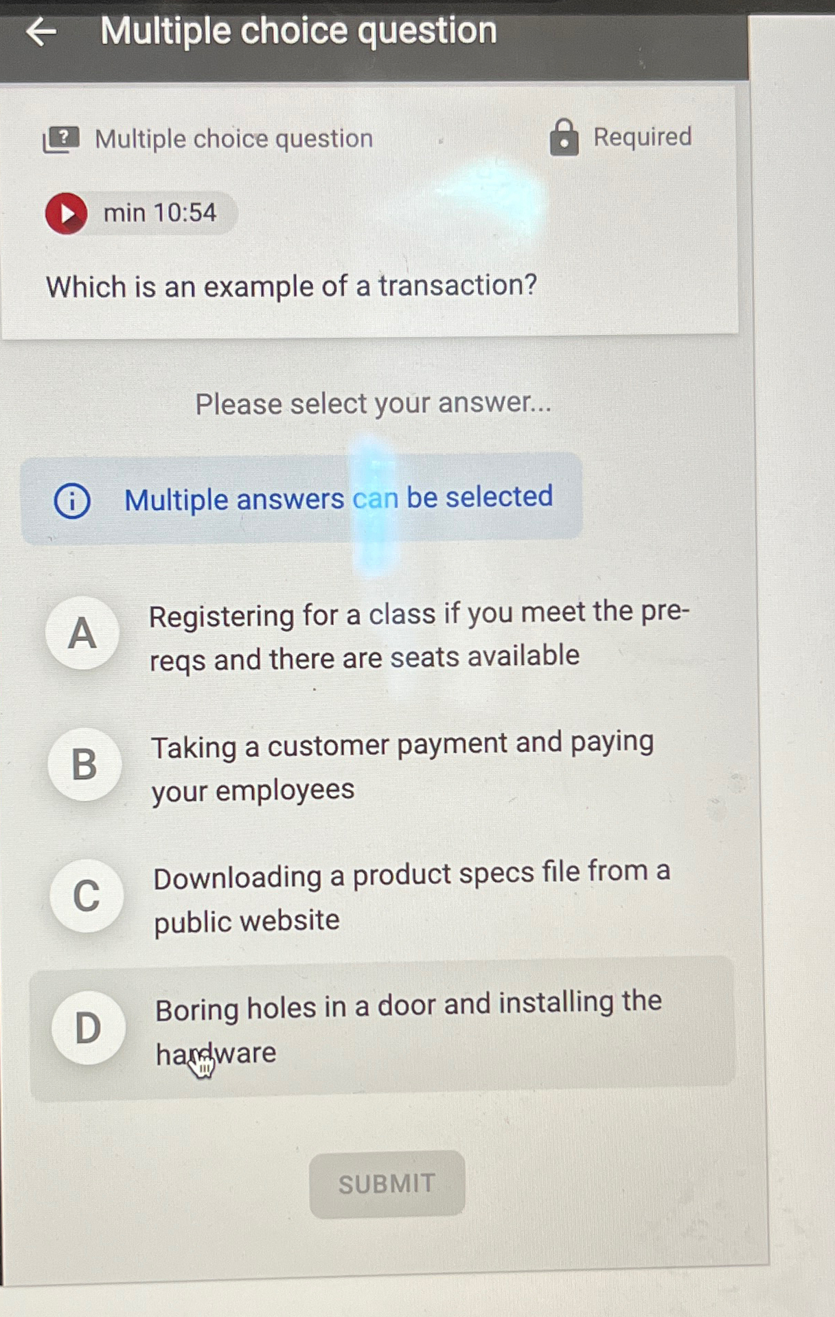 Solved Multiple choice questionMultiple choice | Chegg.com