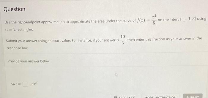 Solved Use the right-endpoint approximation to approximate | Chegg.com