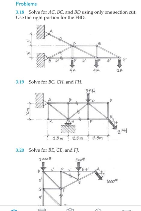 Solved Problems 3.18 Solve for AC, BC, and BD using only one | Chegg.com