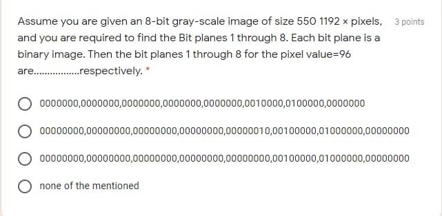 Solved Assume you are given an 8-bit gray-scale image of | Chegg.com