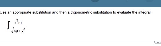 Solved Use an appropriate substitution and then a | Chegg.com