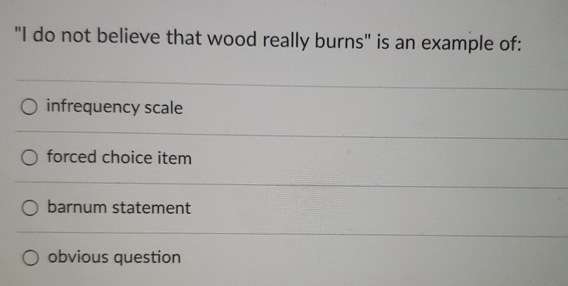 Solved "I do not believe that wood really burns" is an | Chegg.com