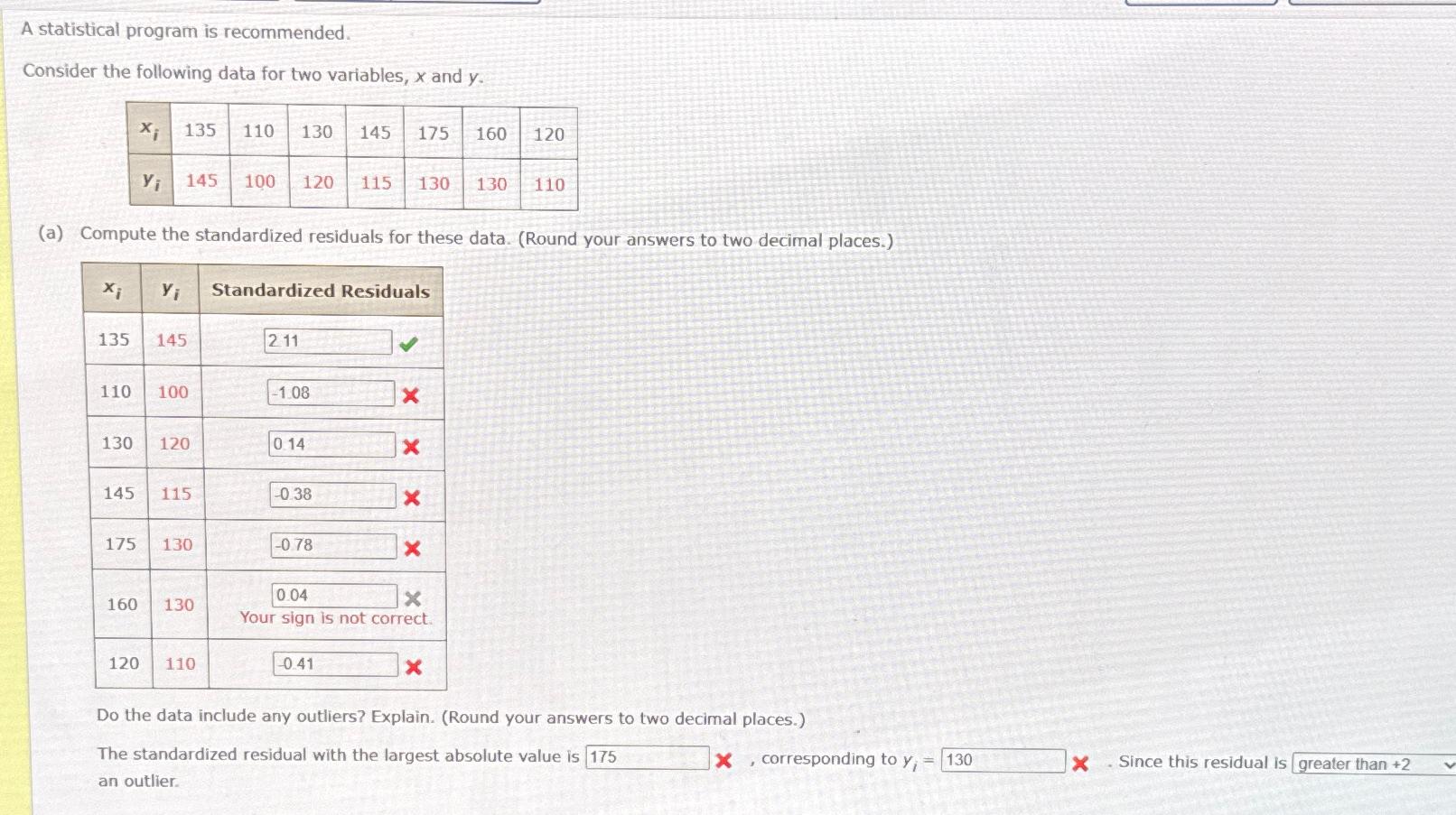 Solved A statistical program is recommended.Consider the | Chegg.com