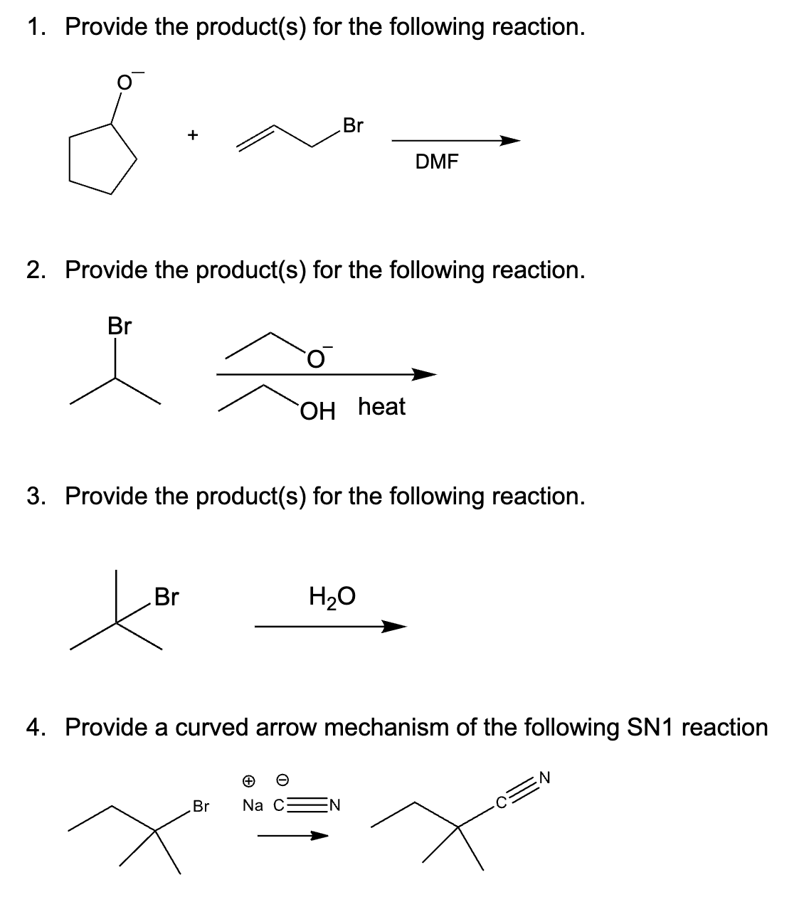 Solved SN1 ﻿reaction?A. , ﻿Rate =k[H2O]B. ﻿Rate | Chegg.com