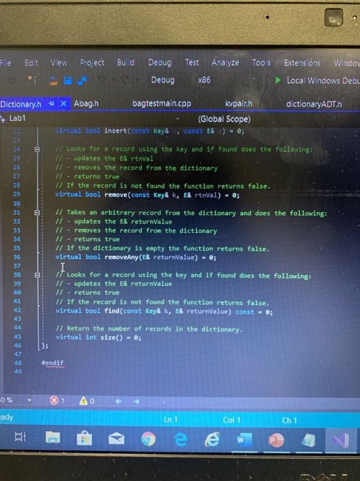 File Edit View Build Tools Project 2 Debug_Test | Chegg.com